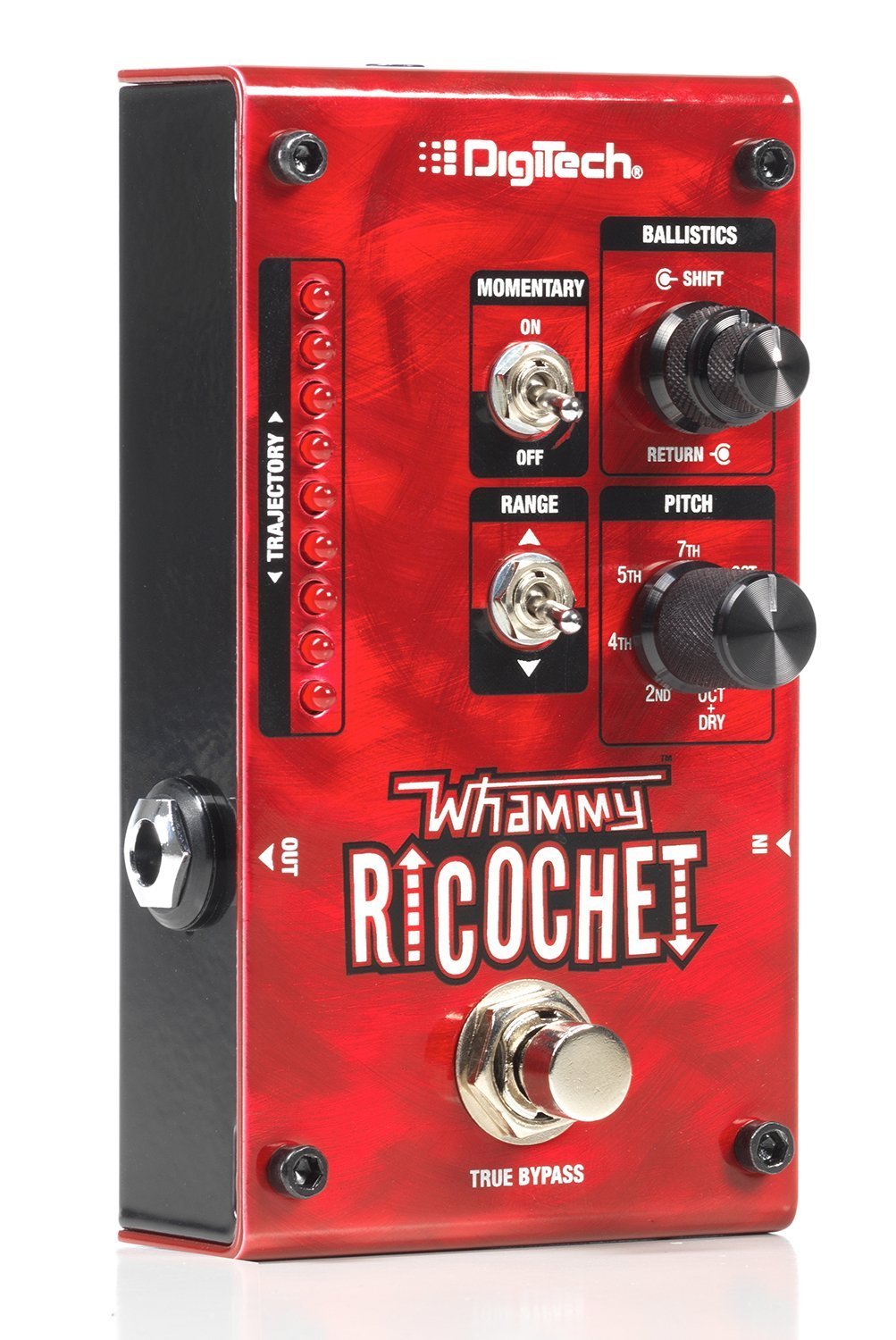 DigiTech Whammy Ricochet Pitch Shifting Guitar Effects Pedal with Patch Cables & Power Supply