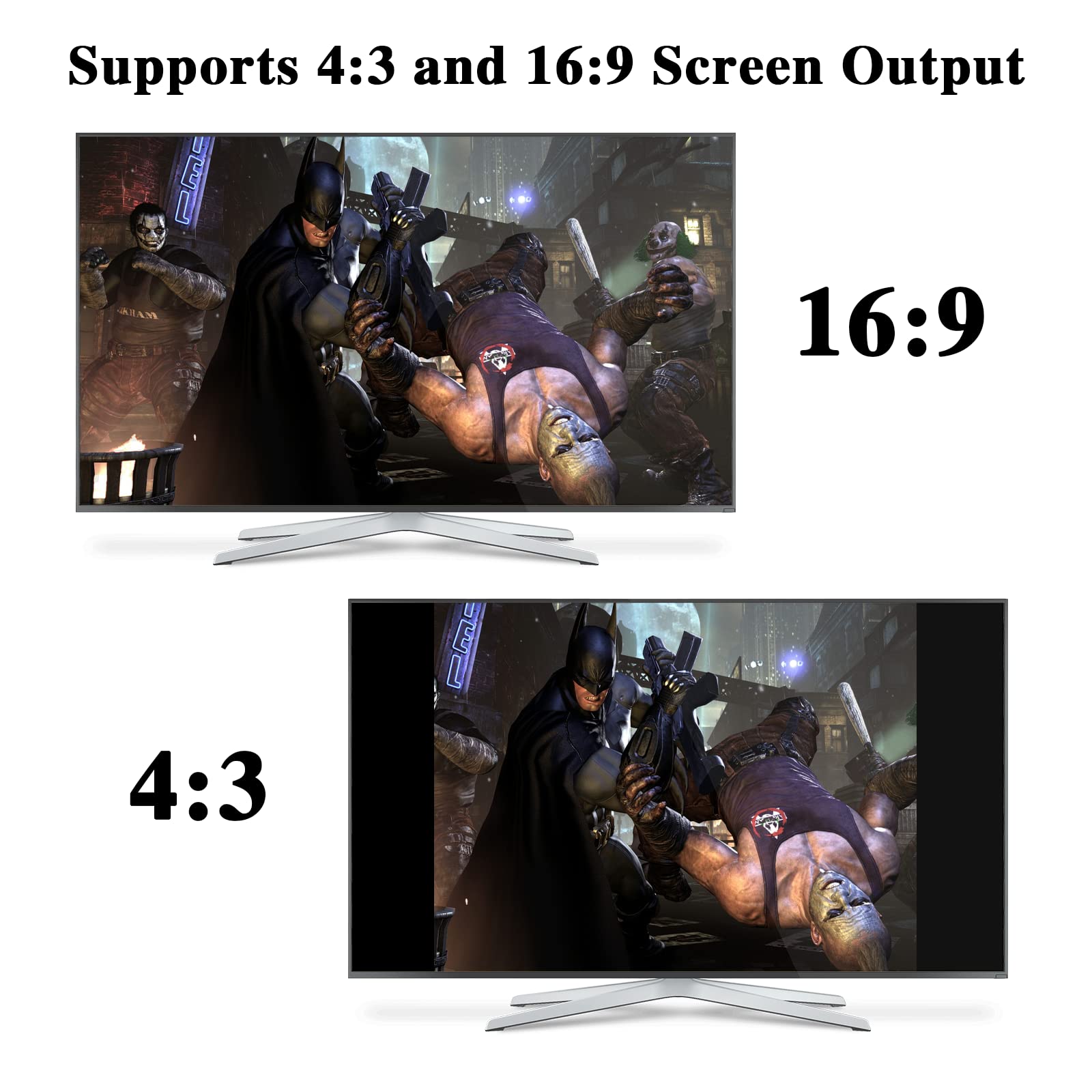 Hisewen PS2 HDMI Adapter, PS2 HDMI Cable for Sony PlayStation 2 Slimline with HD Link Cable (Support Y Cb/Pb Cr/Pr Signal Output)