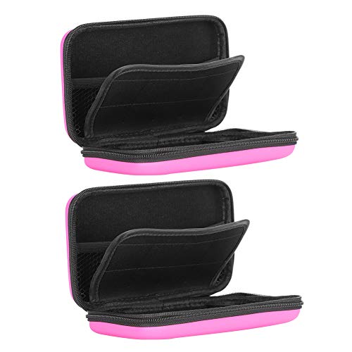 Convenient To Carry Versatility Bright Eva Material Game Consoles Storage Bag Storage Bag For Home Office 3Ds 3Ds Ll(Pink)