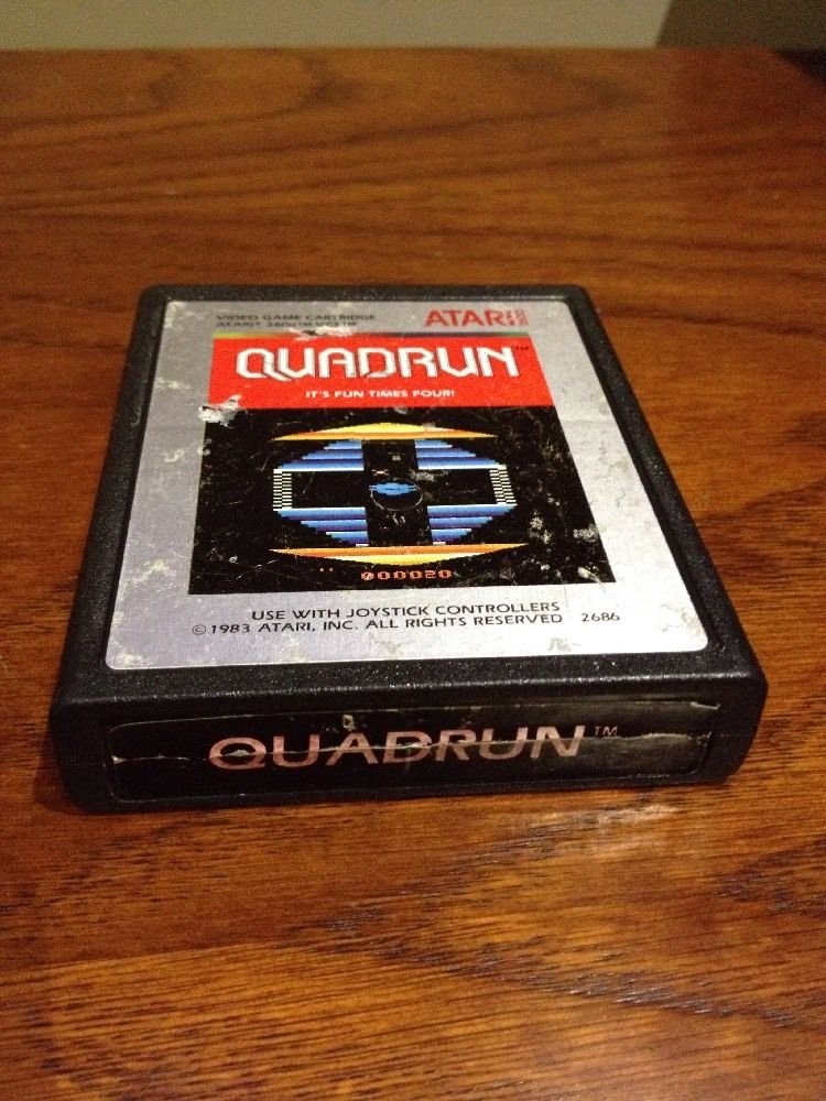 Quadrun Atari 2600 Videogame Cartridge