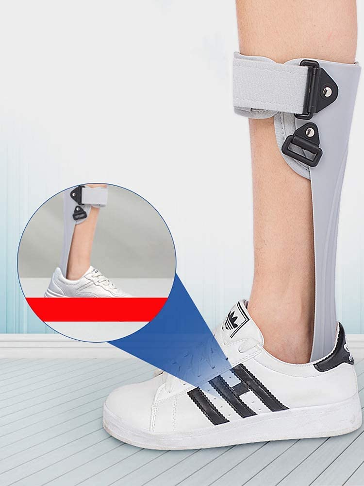 Drop Foot Support Splint – Support for Drop Foot, Nerve Injury, Foot Position, Relieve Pressure, Ankle& Foot Orthosis Unisex,Right Foot,L