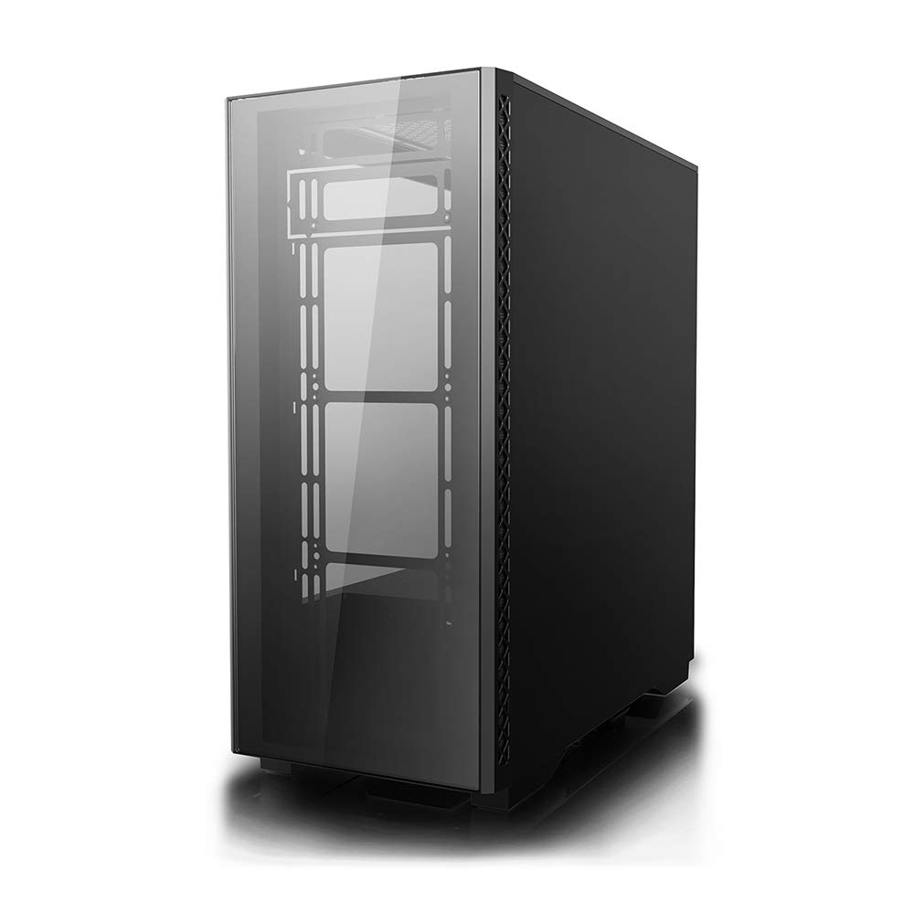 DEEPCOOL MATREXX 50 Mid-Tower Case Tempered Glass Side and Front Panel with PSU Shroud,one Black Fan pre-Installed at Rear