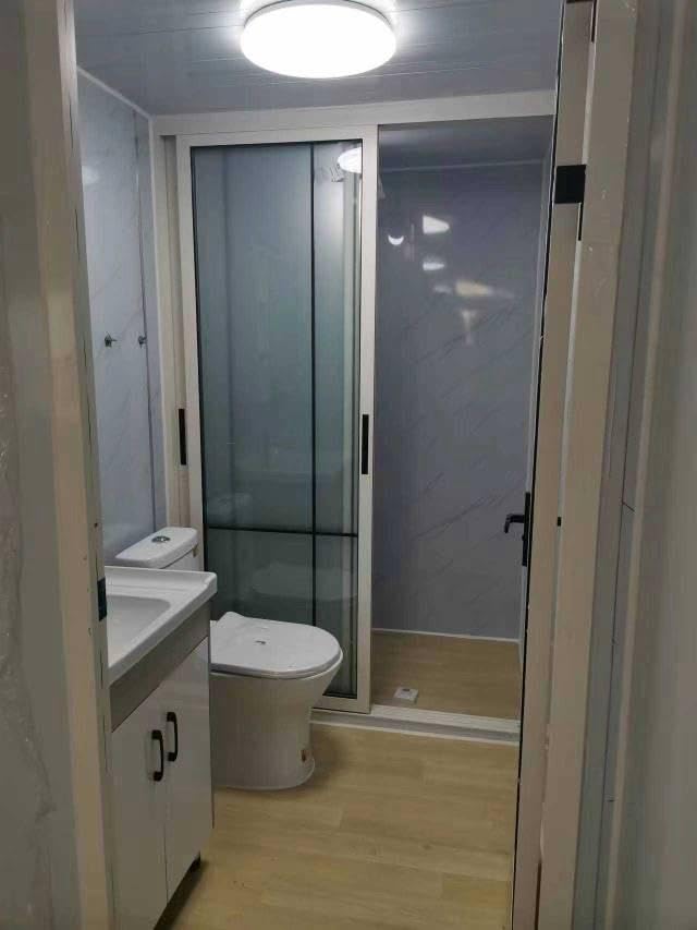 Mahar Traders Expandable Tiny Mobile House to Live in, Foldable Prefabricated Home, casas prefabricadas para Vivir, Fold up House with Restroom, 20FT Floor Plans, Red OR White