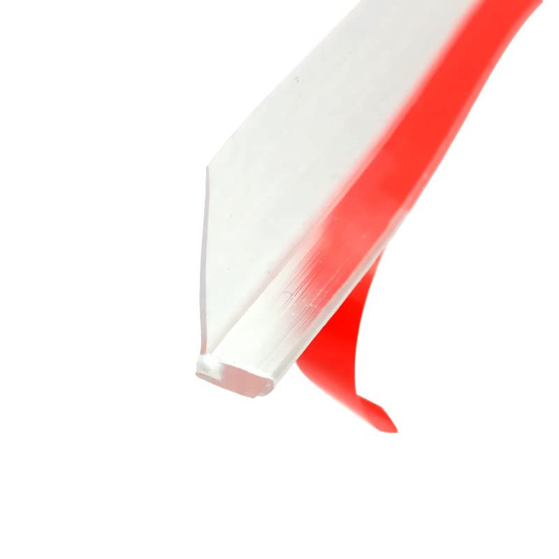 Gordon GlassĀ® Clear Vinyl L-Shape Seal with Pre-Applied Self-Adhesive Backing for Frameless Shower Doors - 73" Long