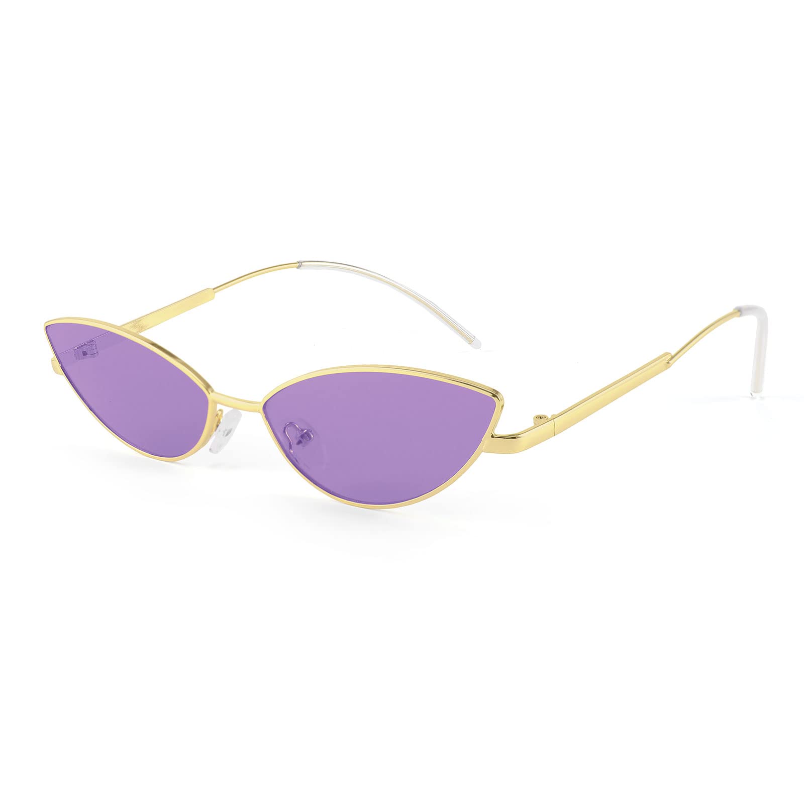 FEISEDY Fashion Designer Sunglasses Retro Small Petals Shape Arc Temple Design B2298