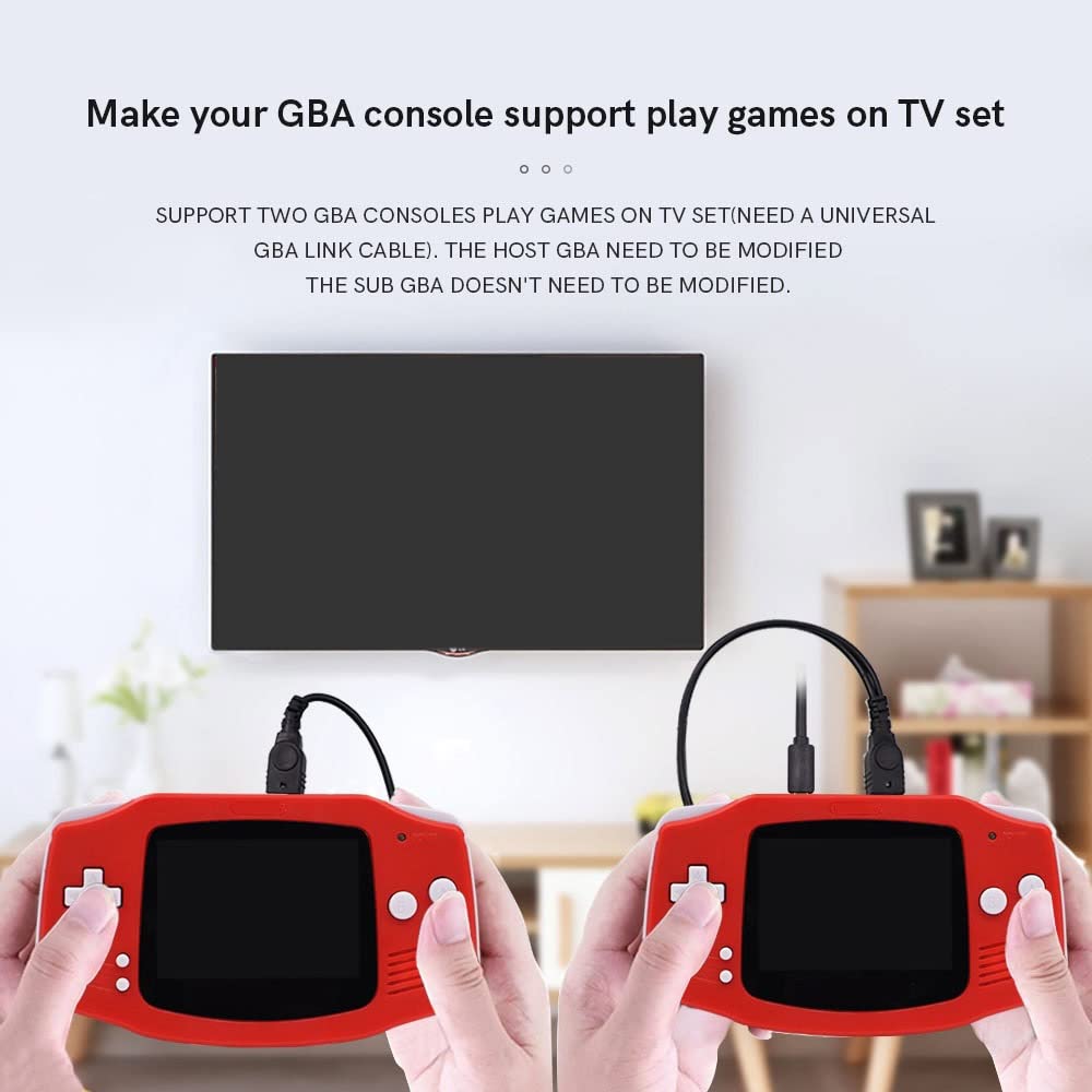 HISPEEDIDO GBA 32Pin Transfer to HDMI Adapter Cable DIY Spares PCB Kits Updated Replacements Play Games on TV Compatible with Game Boy Adavance