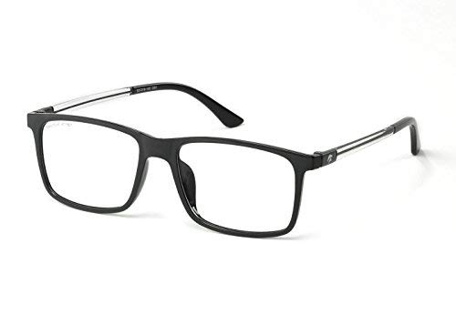 Eagle Eyes 3in1 Magnetic Polarized Sunglasses/Night Driving Clip-on With Computer Lens Base Frame - (Black/Clear)