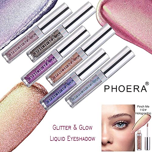 Glitter Eyeshadow,Makeup For Eyes Liquid Shimmer Sparkle Glow Light Colors Pencil Stick Shiny Long Lasting Waterproof Shining Eye Shadow Sets Metallic Pigments Metals Gloss Sparkling Pen Kit (A101)