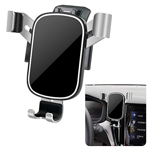musttrue LUNQIN Car Phone Holder for 2019-2024 Volvo S60 [Big Phones with Case Friendly] Auto Accessories Navigation Bracket Interior Decoration Mobile Cell Mirror Phone Mount