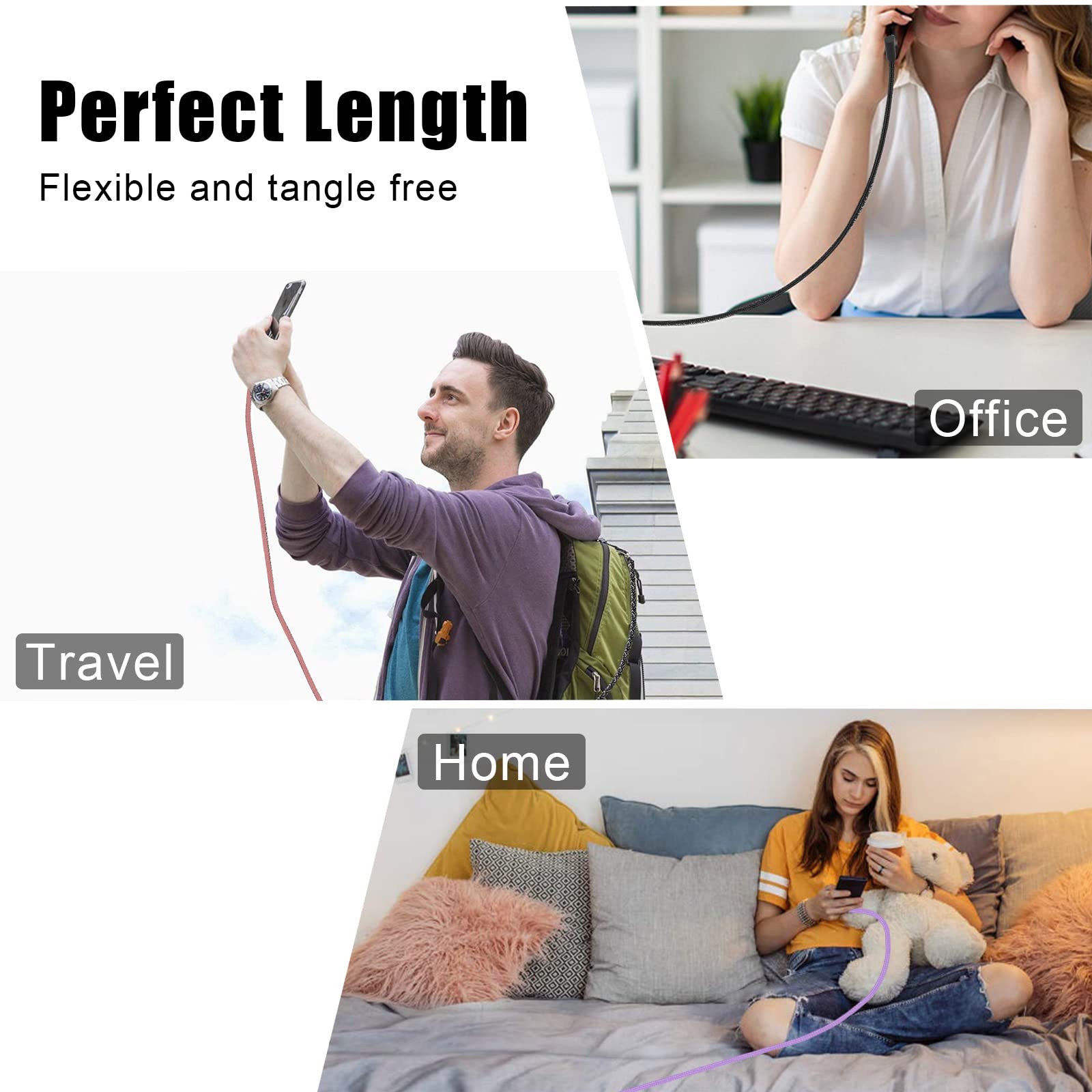 𝐢𝐏𝐡𝐨𝐧𝐞 𝐂𝐡𝐚𝐫𝐠𝐞𝐫 𝟏𝟎 𝐅𝐓 [Apple MFi Certified] 90 Degree Lightning Cable Nylon Braided iPhone Cable Compatible with iPhone 14 13 12 Mini Pro Max SE 11 Xs Max XR X 8 7 6 (10Feet)