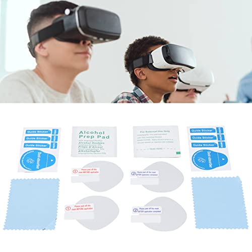 Kafuty-1 4Pcs VR Glasses HD Lens Protective Film for Oculus Quest 2, Scratch Proof, Sweat Proof, Dust Proof, Virtual Reality Glasses Accessories Lens Film Protective