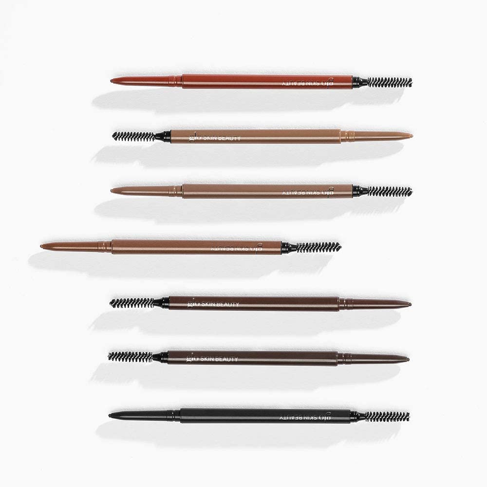 Glo Skin Beauty Precise Micro Browliner | Long-Lasting, Wax-Based Formula Glides On Skin and Shapes Your Brows, (Dark Brown)