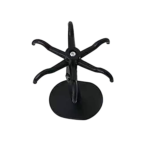 kdhgoo 1PC Self-Adhesive 360° Rotating Hook with 6 Hooks for Kitchen Bath Wardrobe Wall Hooks Space Saving No Drilling