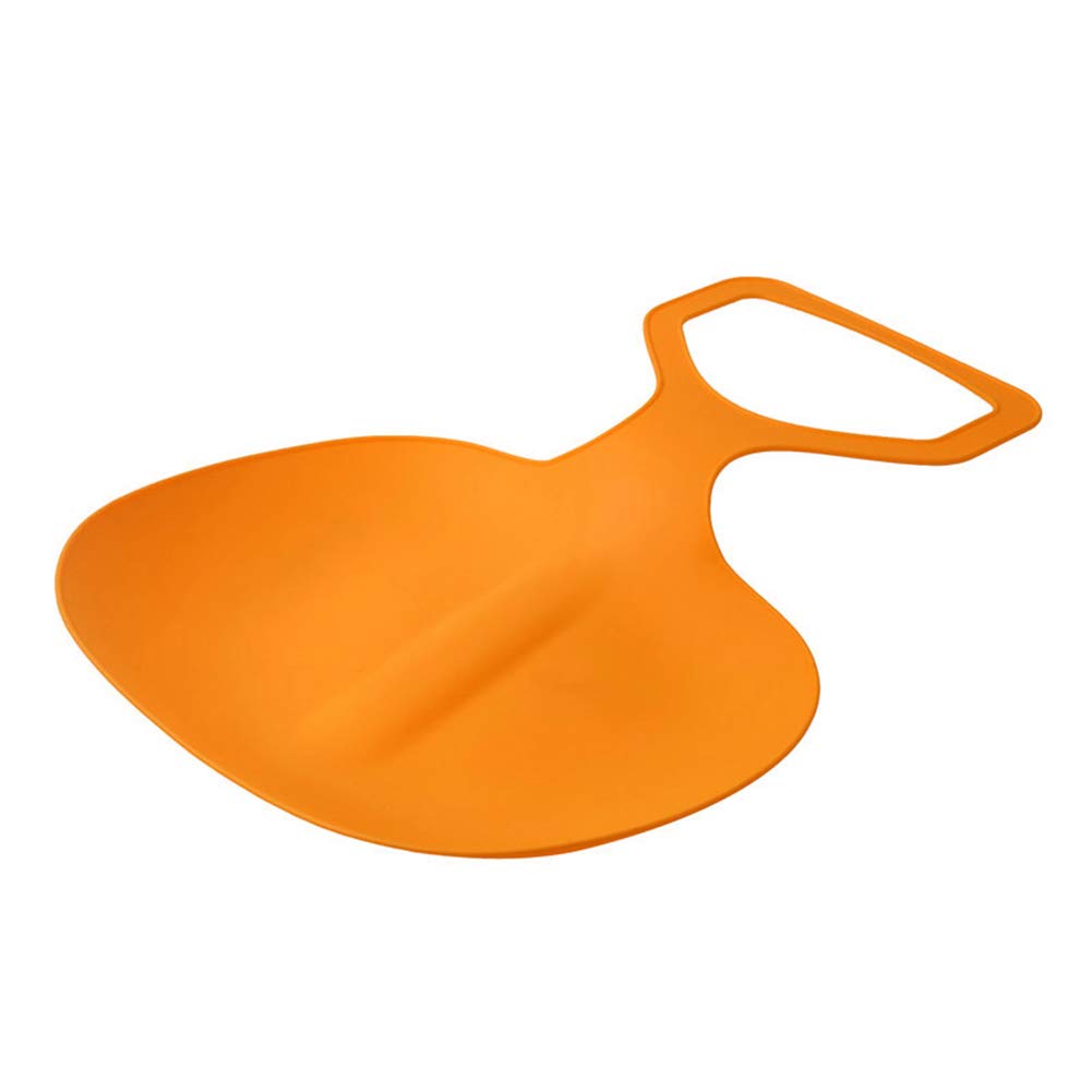 discountstore145 Snow Saucer Sled Plastic Disc Sled Round Snow Sled Kids Snow Sled Saucer Orange