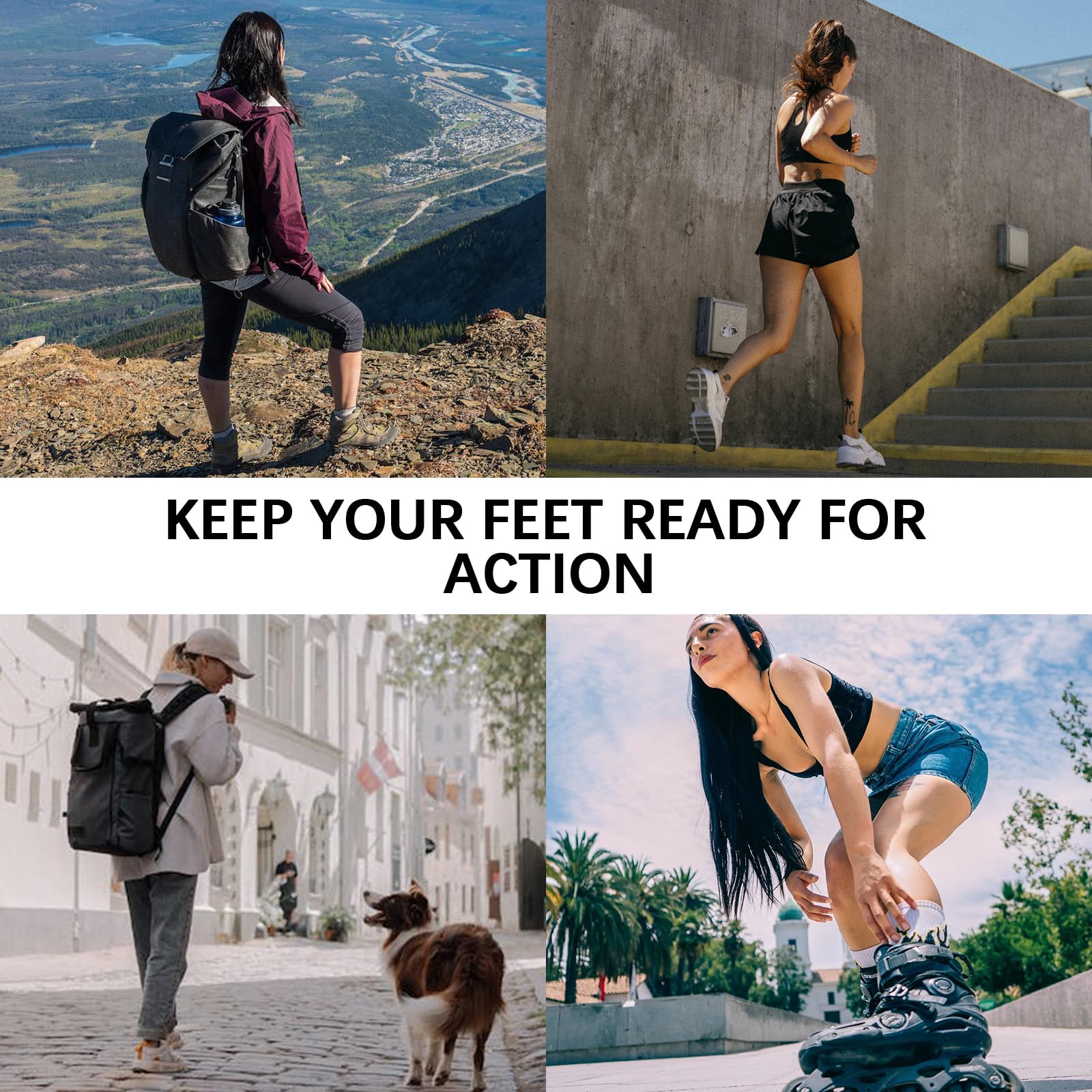 eallco Womens Ankle Socks Athletic Running Cushioned Short Socks Size 9-11 For Women 6 Pairs…