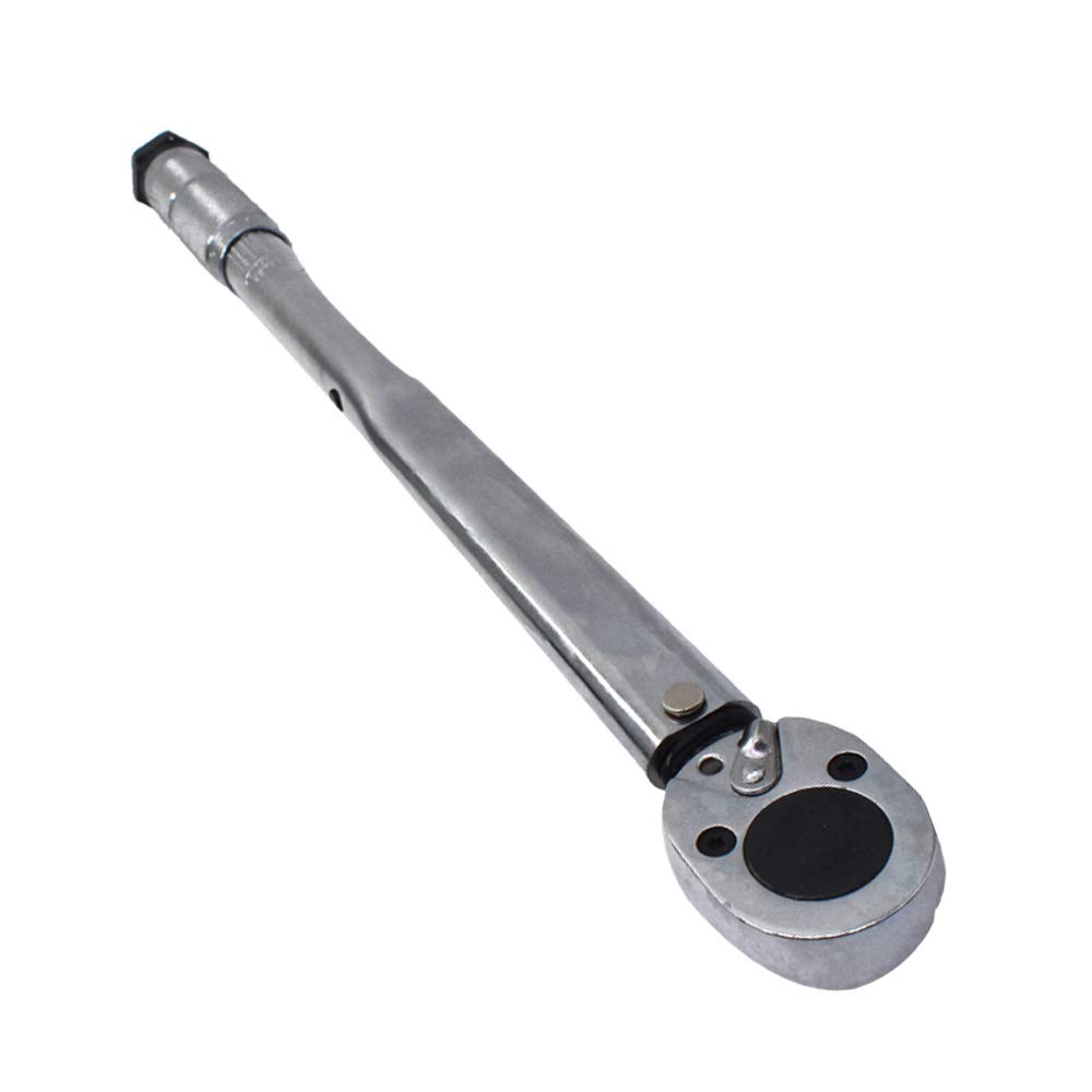 Drive Click Torque Wrench Set 10-150 ft/lb(13.6-203.5Nm) with 3/8" Adapter and 5" Long Extension Bar