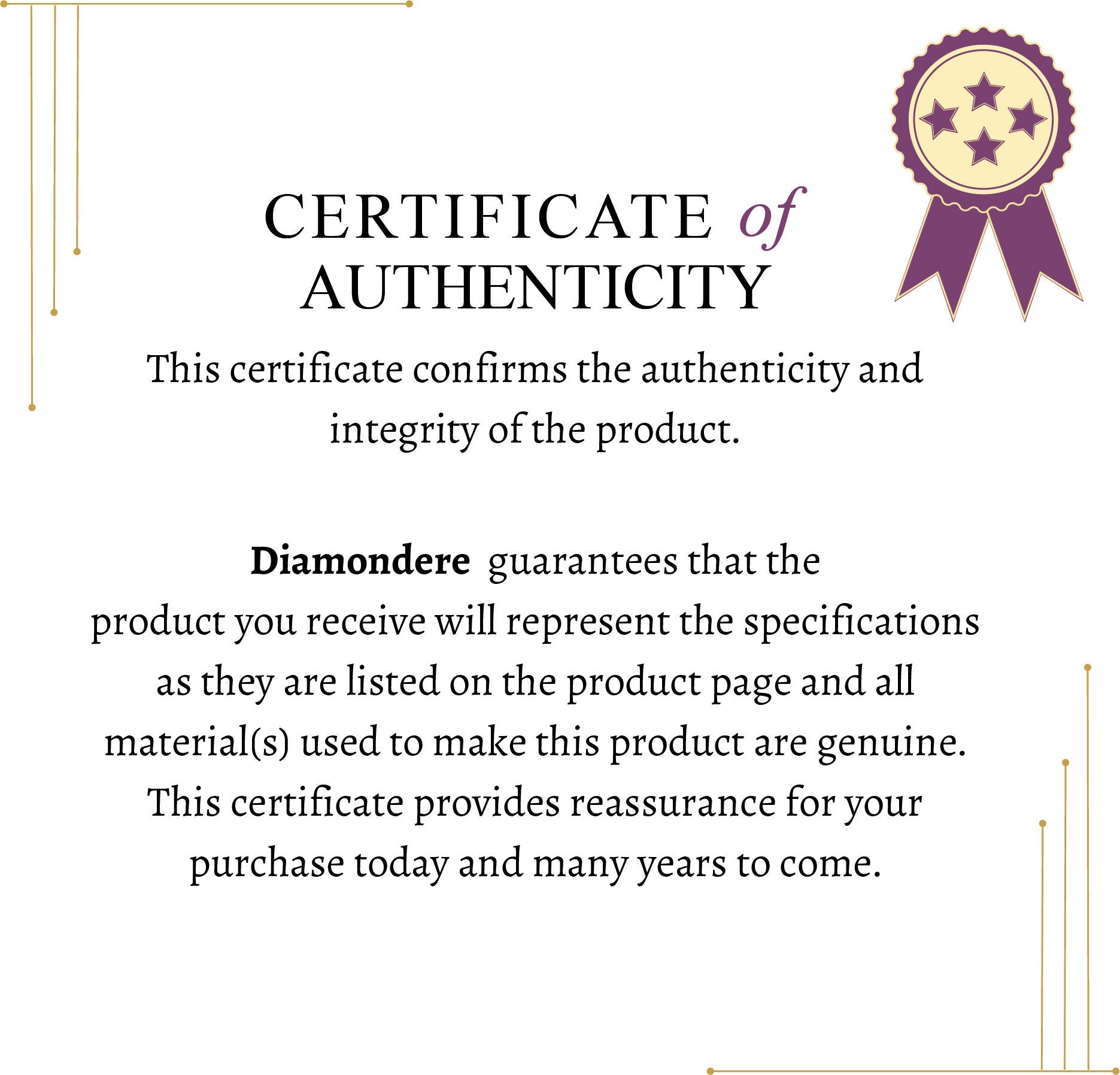 Diamondere Natural and Certified Diamond Circle Necklace in 14k White Gold | 0.49 Carat Pendant with Chain