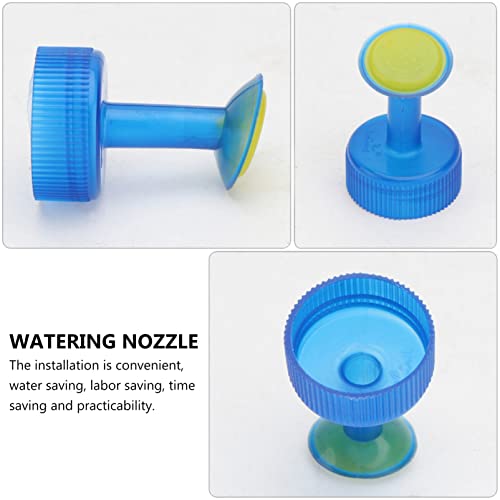 Hemoton 20pcs Water Bottle Cap Sprinklers Nozzle Plastic Bottle Watering Spout Portable Household Watering Sprinkler Heads for Seedlings Bonsai Vegetables Random Color