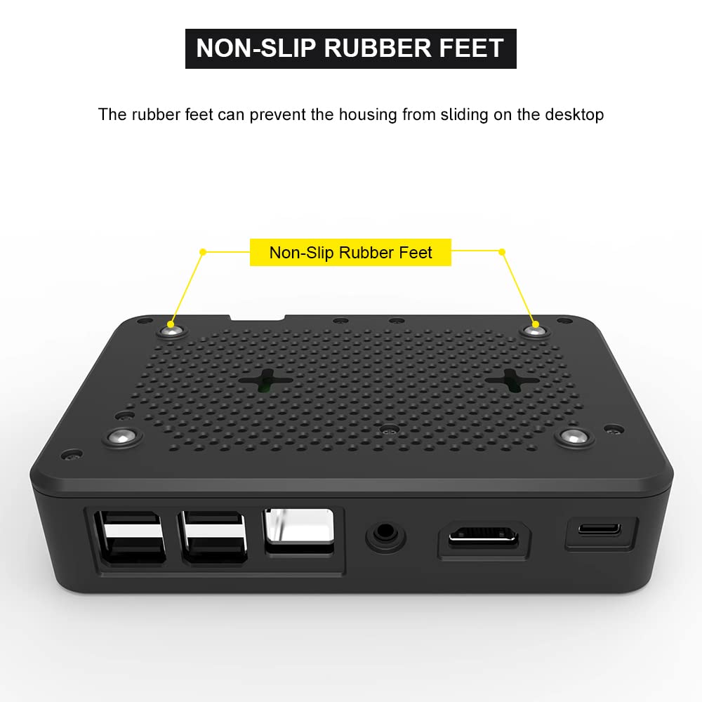 GeeekPi DeskPi Lite Pi 3B/3B+ Case with Power Button/Heatsink with PWM Fan for Raspberry Pi 3B/3B+