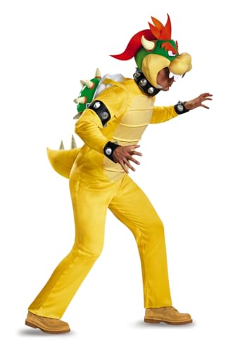 Disguise Men's Bowser Deluxe Adult Costume, Multi, XX-Large
