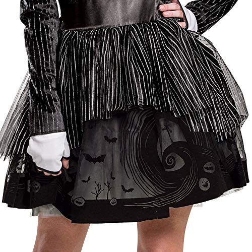 Disguise Women's Disney The Nightmare Before Christmas Jack Skellington Tutu Adult Costume, Black, XL (18-20)
