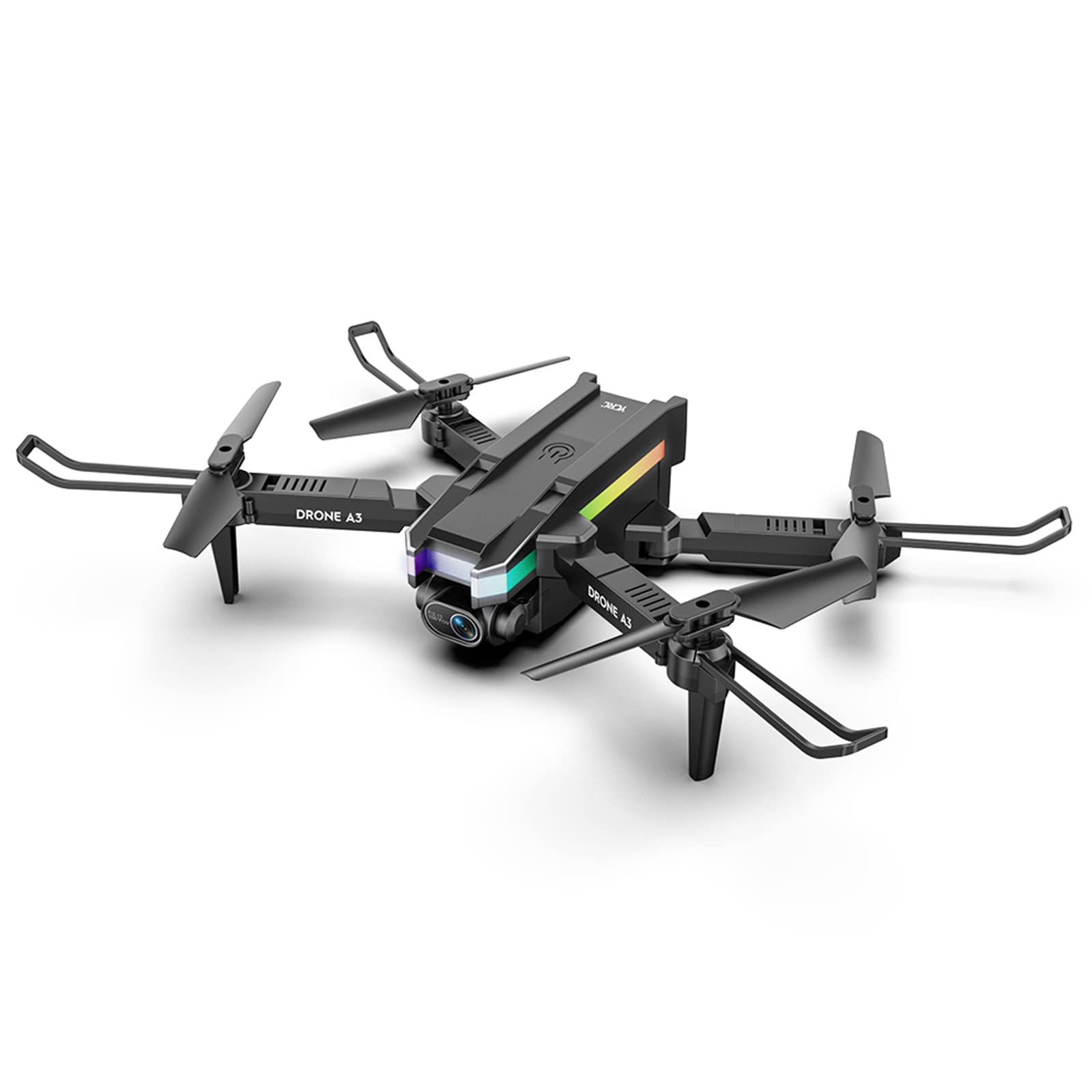 Drone Rc Quadcopter With Dual 4k Hd Fpv Camera Folding Drone Wifi Remote Control Image Transmission Hd Aerial Uav Multirotors Circle Airplanes Toys Gifts For Boys Girls