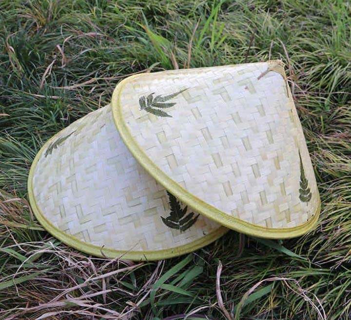 DSFEOIGY Handmade Weave Straw Hat Chinese Retro Style Fisherman Sun Hat Bamboo Rattan (Color : A, Size : One Size)