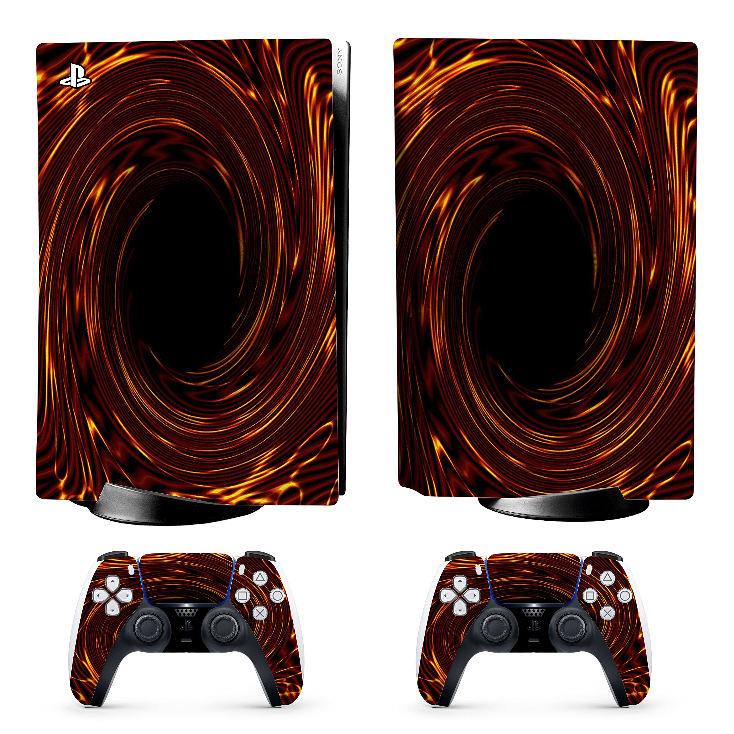 HK Studio PS5 Skin with Anime Card - Easy Peel and Stick PS5 Skin Disc Edition with No Bubble, Waterproof - Playstation 5 Skin - Including PS5 Controller Skin and PS5 Console Skin