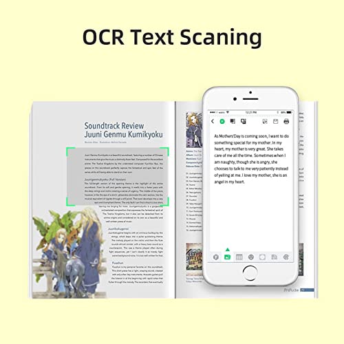 HXBER Mini Photo Printer, Mini Pocket Photo Printer Portable Thermal Printing Machine 203DPI Wireless BT Connection for Picture Lable DIY Handcraft List Meno Notes Journal Receipt Paper Instant