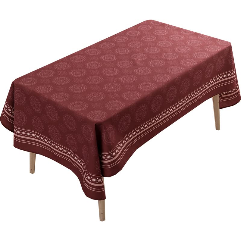 Home Red Table Cover Christmas Decoration Waterproof Rectangular Tablecloth Party Decoration Table Cover Mantel A2 140x210cm