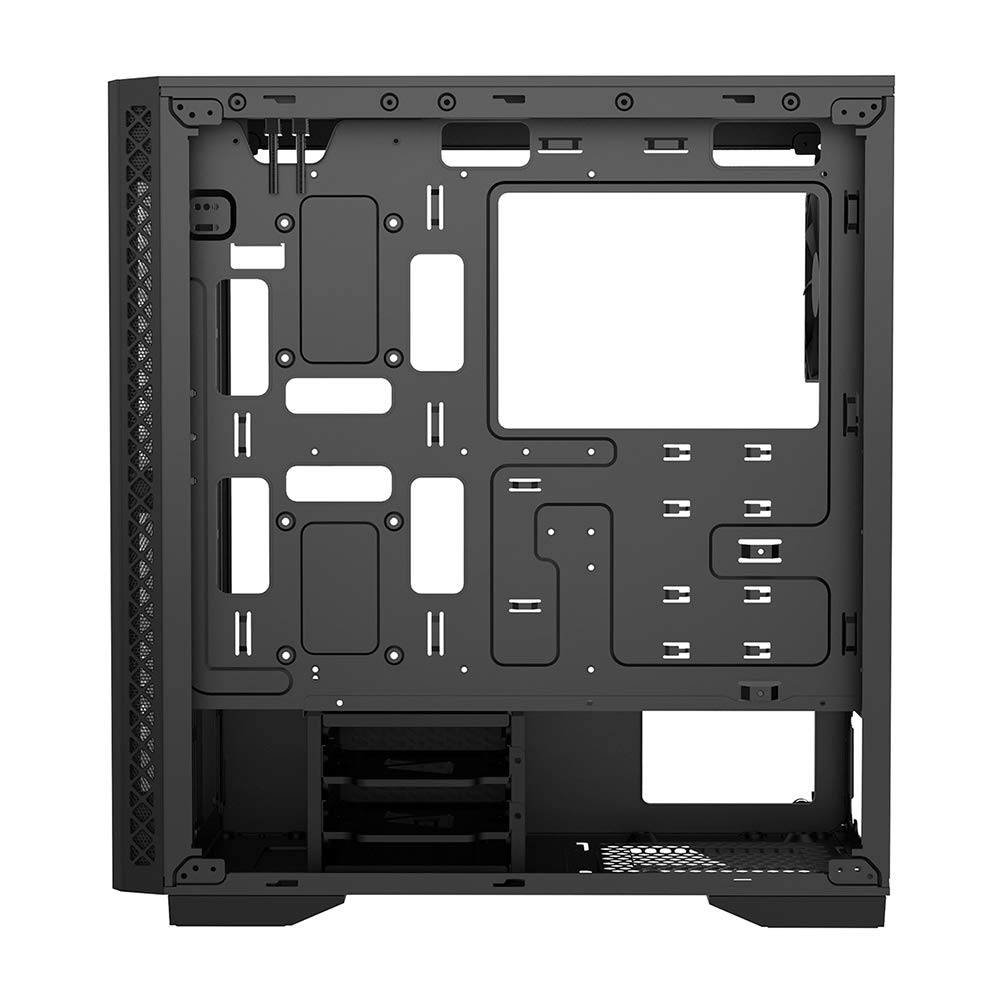 DEEPCOOL MATREXX 50 Mid-Tower Case Tempered Glass Side and Front Panel with PSU Shroud,one Black Fan pre-Installed at Rear