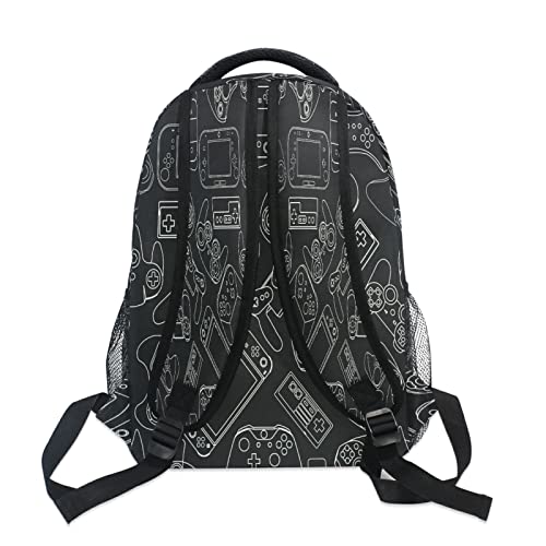 MNSRUU Gamepad School Backpack for Kid 5-12 yrs,Game Controller Backpack Boy School Bag