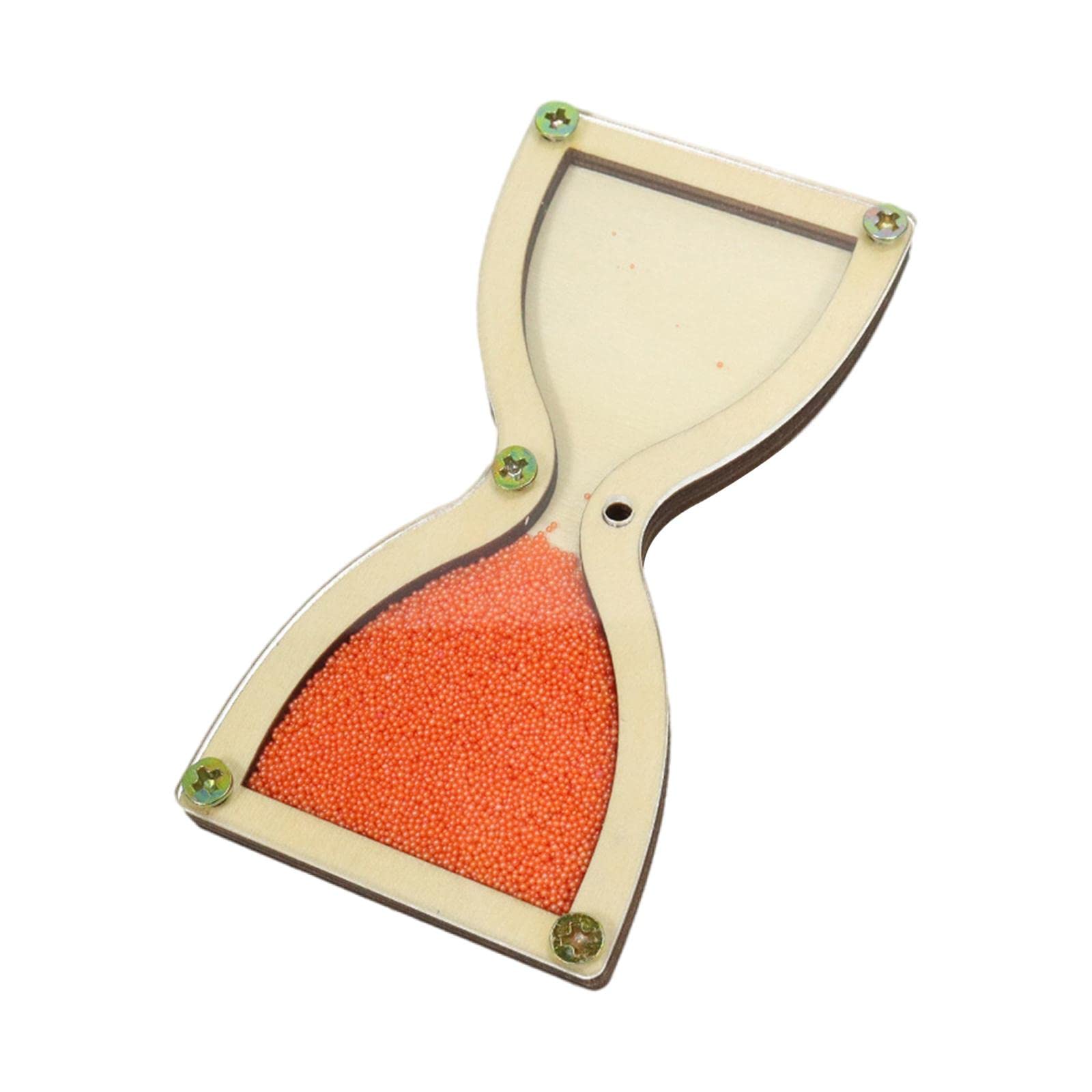 Gazechimp Wooden Busy Board Hourglass Toy Puzzle Fine Motor Skills Sensory, Natural