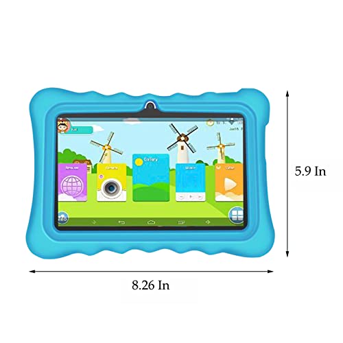 HD Tablet WiFi Bluetooth Android Game Tablet,7Inch IPS Display Screen,WiFi,2GB RAM+16GB ROM,3000mAh,Android 11 System (Green)