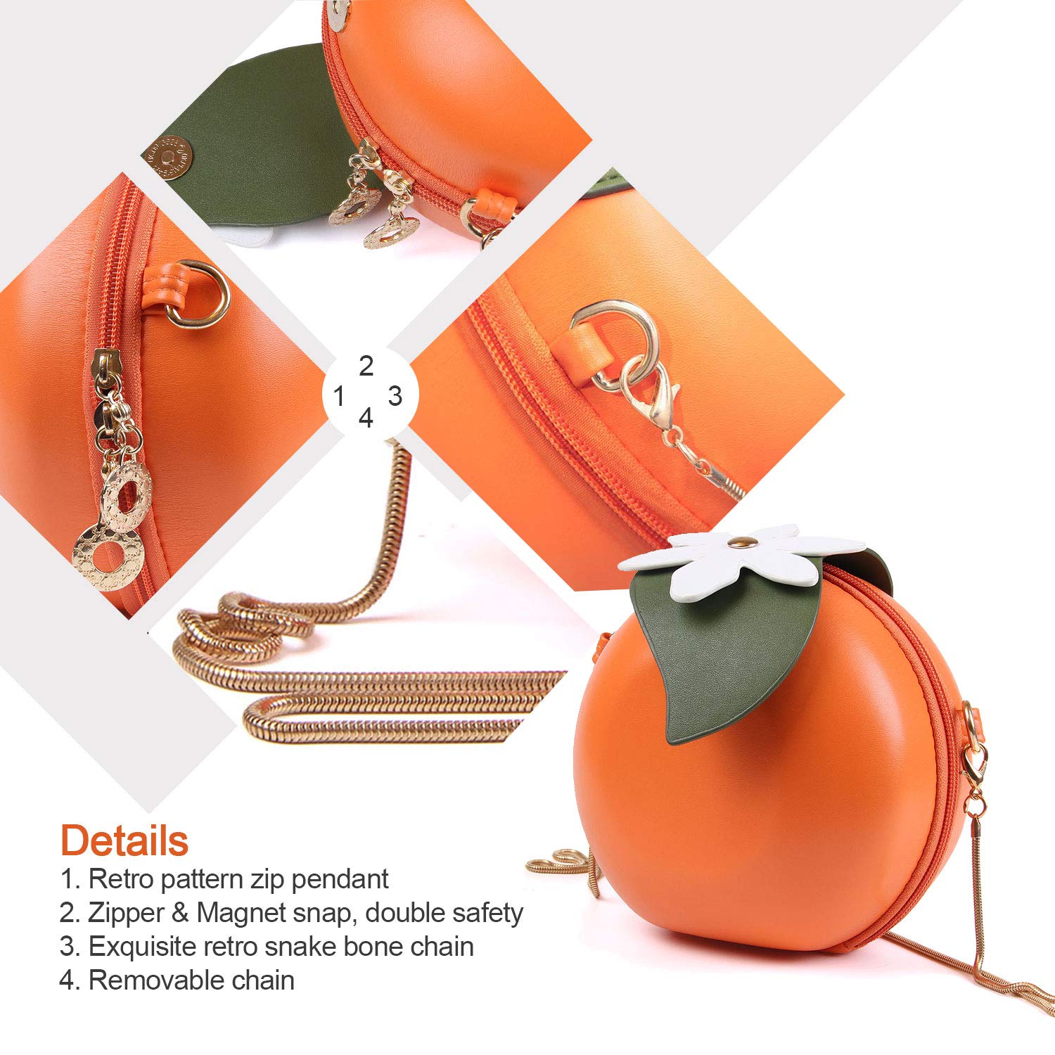 SUKUTU Women Girls Fashion Fruit Shoulder Purse Crossbody Bags