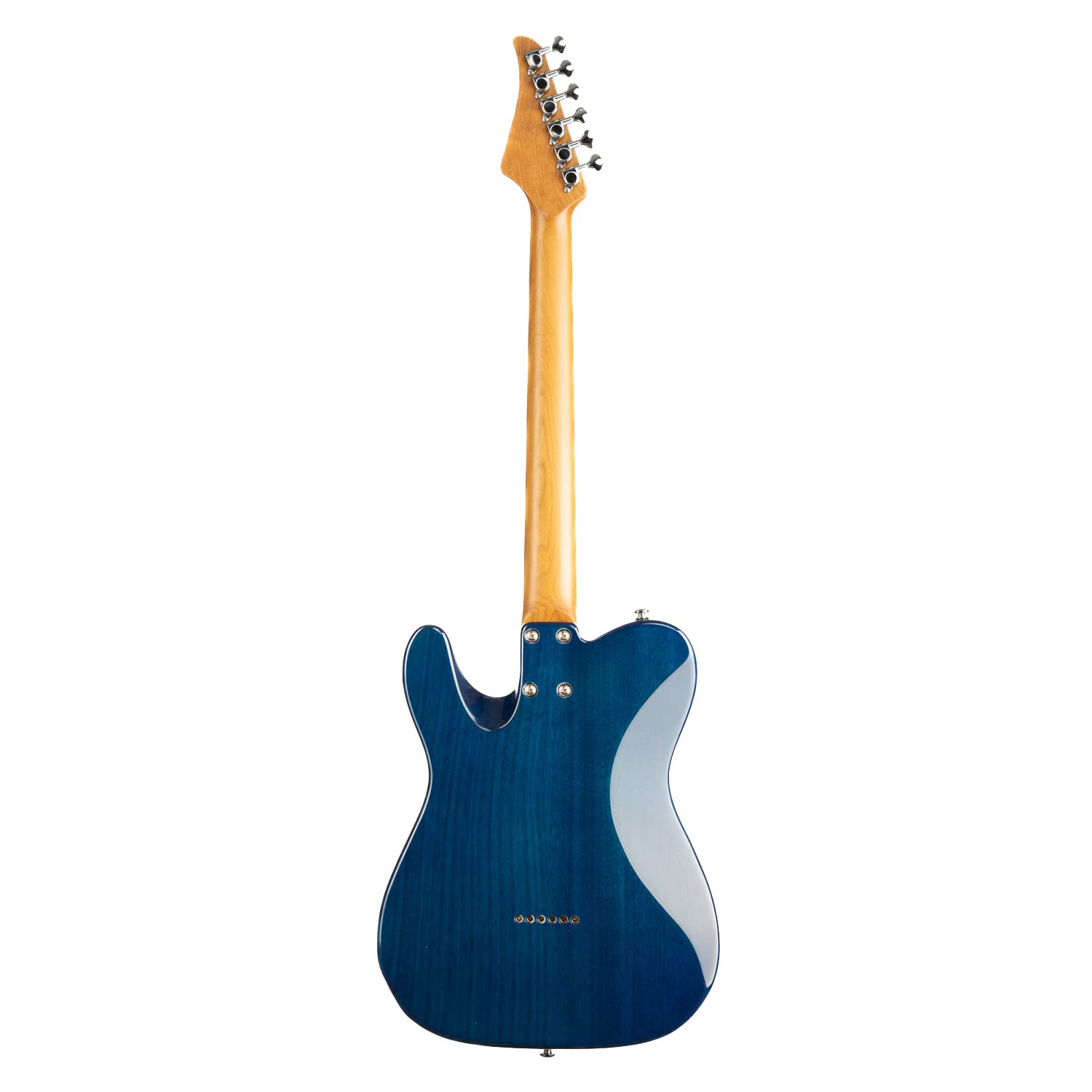 EART NK-C1 Classic Electric Guitar Maple Fingerboard,Stainless Steel Frets,Flame Maple Veneer-Wine red