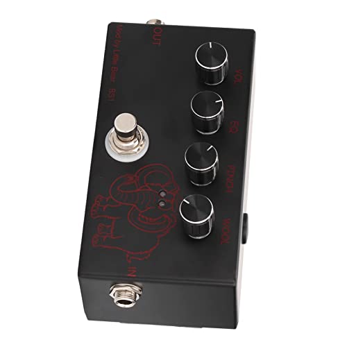 Guitar Effect Pedal, Signal Enhancement Bypass Function Powerful Performance Electric Guitar Effect Pedal Cool Appearance 200mA for Music Class