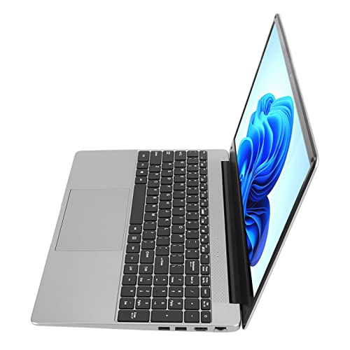 Dpofirs 15.6 Inch Slim Laptop, 1920x1080 FHD Business Laptop, for I7 Processor, 16GB RAM, 1TB SSD, Backlit Keyboard, WiFi, Webcam, Stereo Speakers for Win 10, Silver (16+1TB US Plug)