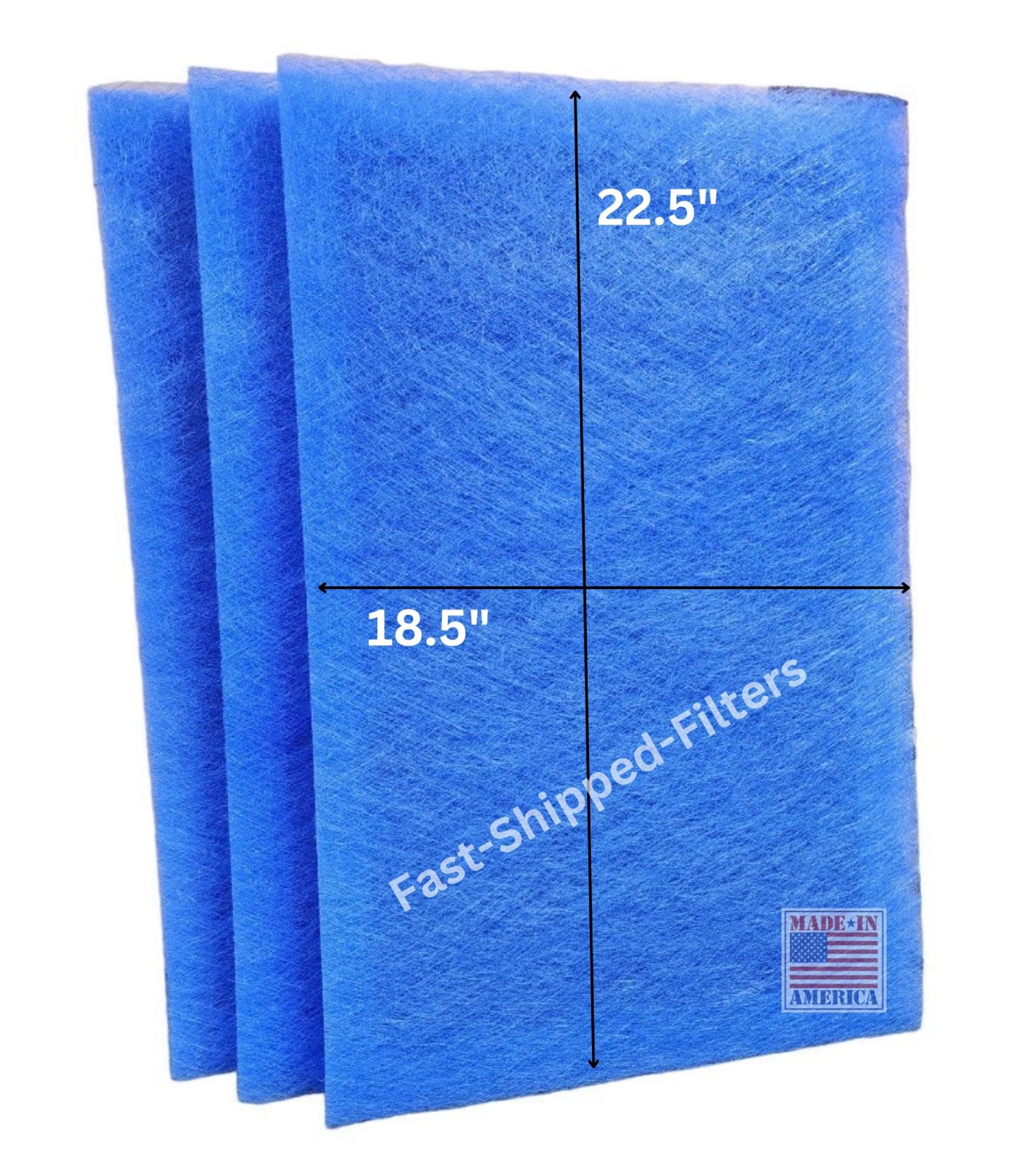 Fast-Shipped-Filters 3 Pack 20x25 Replacement Filter Pads Compatible with MicroPower Guard Air Cleaner 20x25 Refill Blue