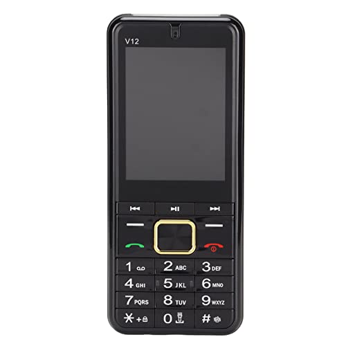 Zopsc V12 2G Unlocked Senior Cell Phone 2.8in HD Screen, Supports 500 Phonebooks, 50 SMS, Video Recording, MP4, MP3, FM Radio, Camera, 5 Alarms, for Elderly and Kids (US Plug 100‑240V)