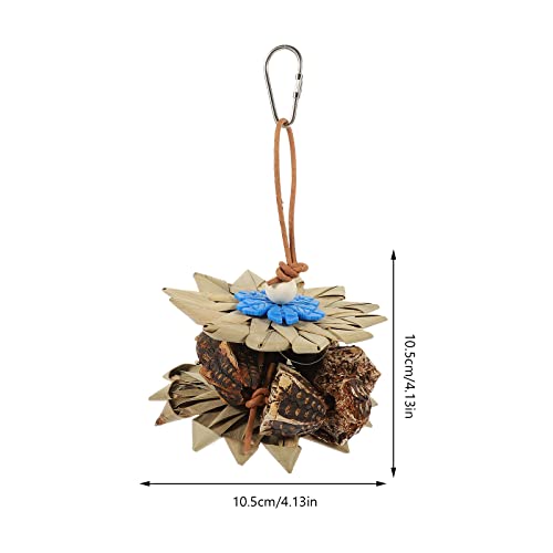LUOZZY Bird Shredder Toys Foraging Hanging Toy Parrot Cage Chewing Toys for Small Medium Parrot Finch Conure Lovebirds (Paper Silk)