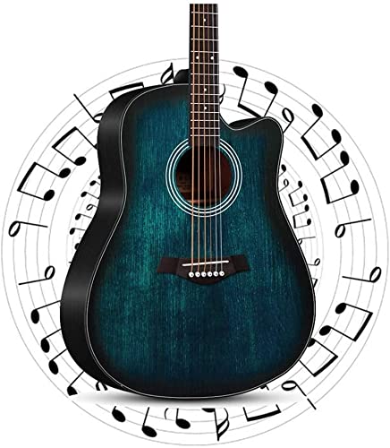 Guitar Kit, String Instrument Electronic Guitar Acoustic Guitar Beginner Classical Guitar Adult Fingerstyle Student Practice Ballad Performance Can Carry Travel Guitar ( Color : A , Size : Long-105cm