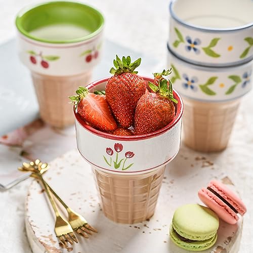 KALWEL,Dessert Bowls,Trifle Bowl,Ice Cream Bowls,Vasitos Para Postres,Mini Dessert Cup,Dessert Shooter Cups,240ml,Suitable For Desserts, Snacks, Salads, Puddings, Cocktails, Fruit Holiday Party