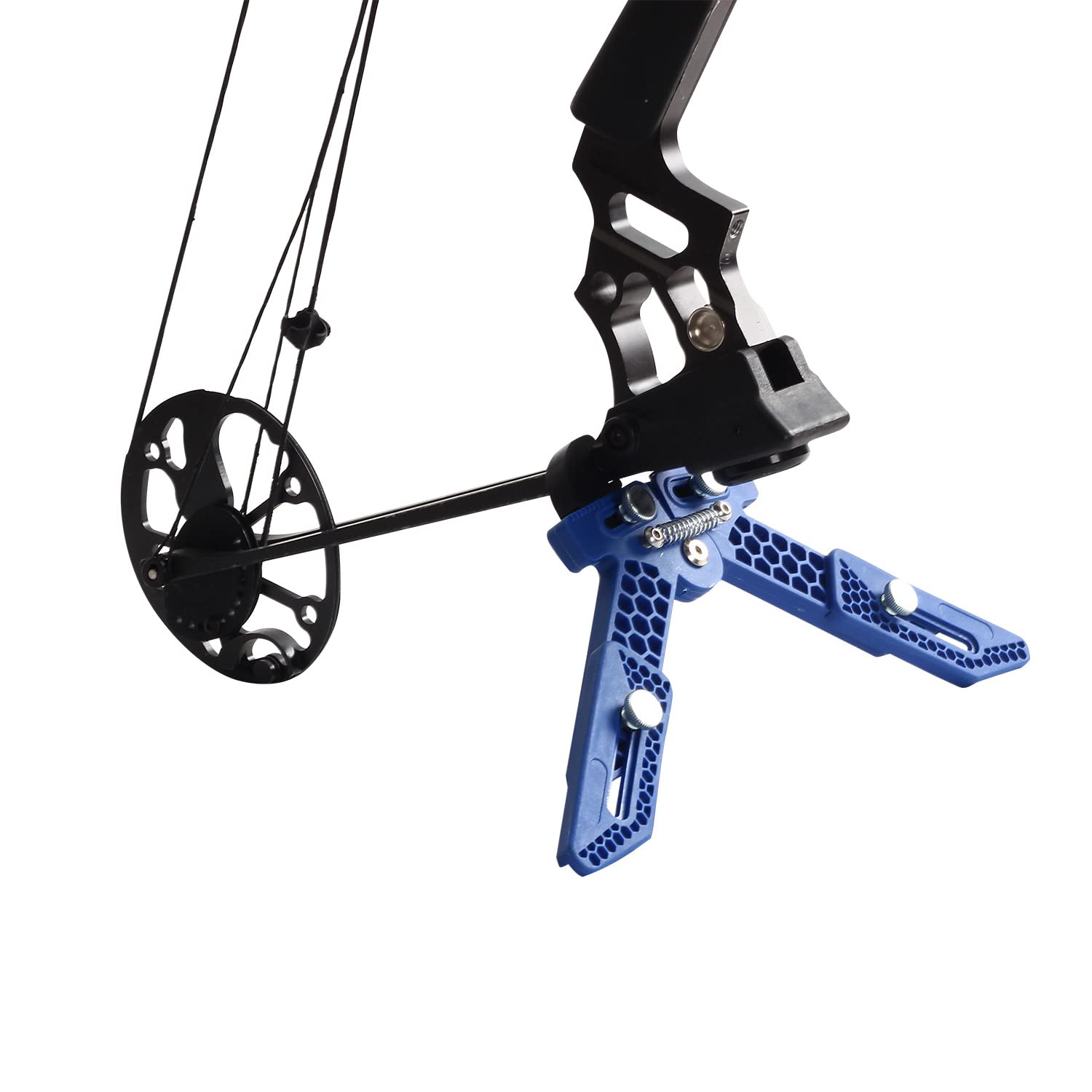 FENJANER Archery Bow Stand Bow Feet Bow Support for Compound Bow Hunting Shooting Adjustable Length (Blue)