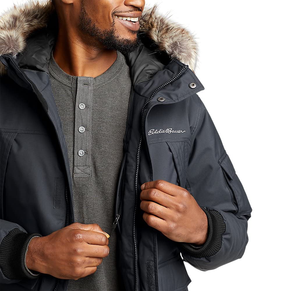 Eddie Bauer Men's Superior Down Bomber Jacket, Antique Bronze, X-Large