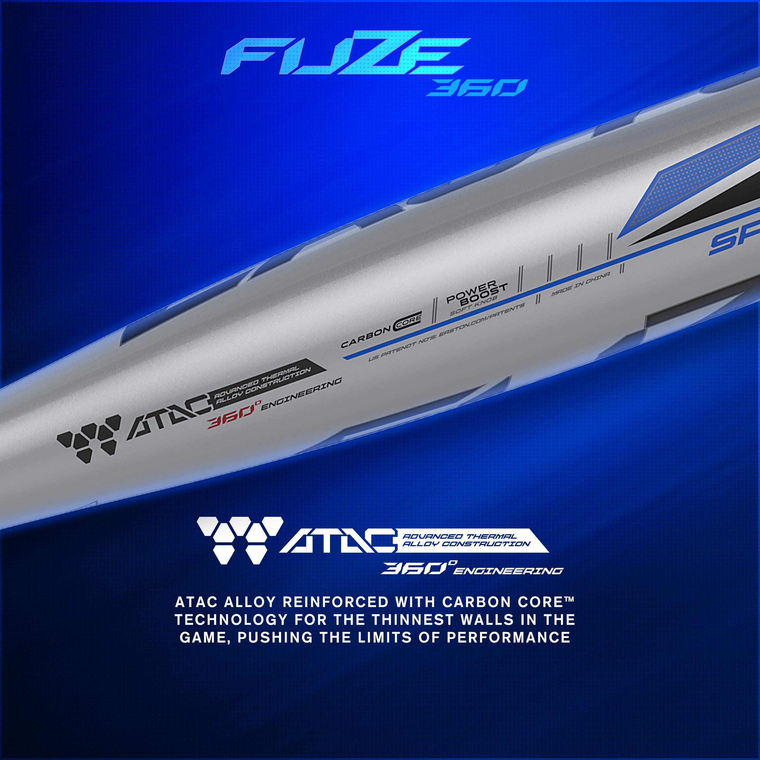 EASTON FUZE 360 HYBRID -3 BBCOR Baseball Bat, 2 5/8 Barrel, 32/29, BB20FZH