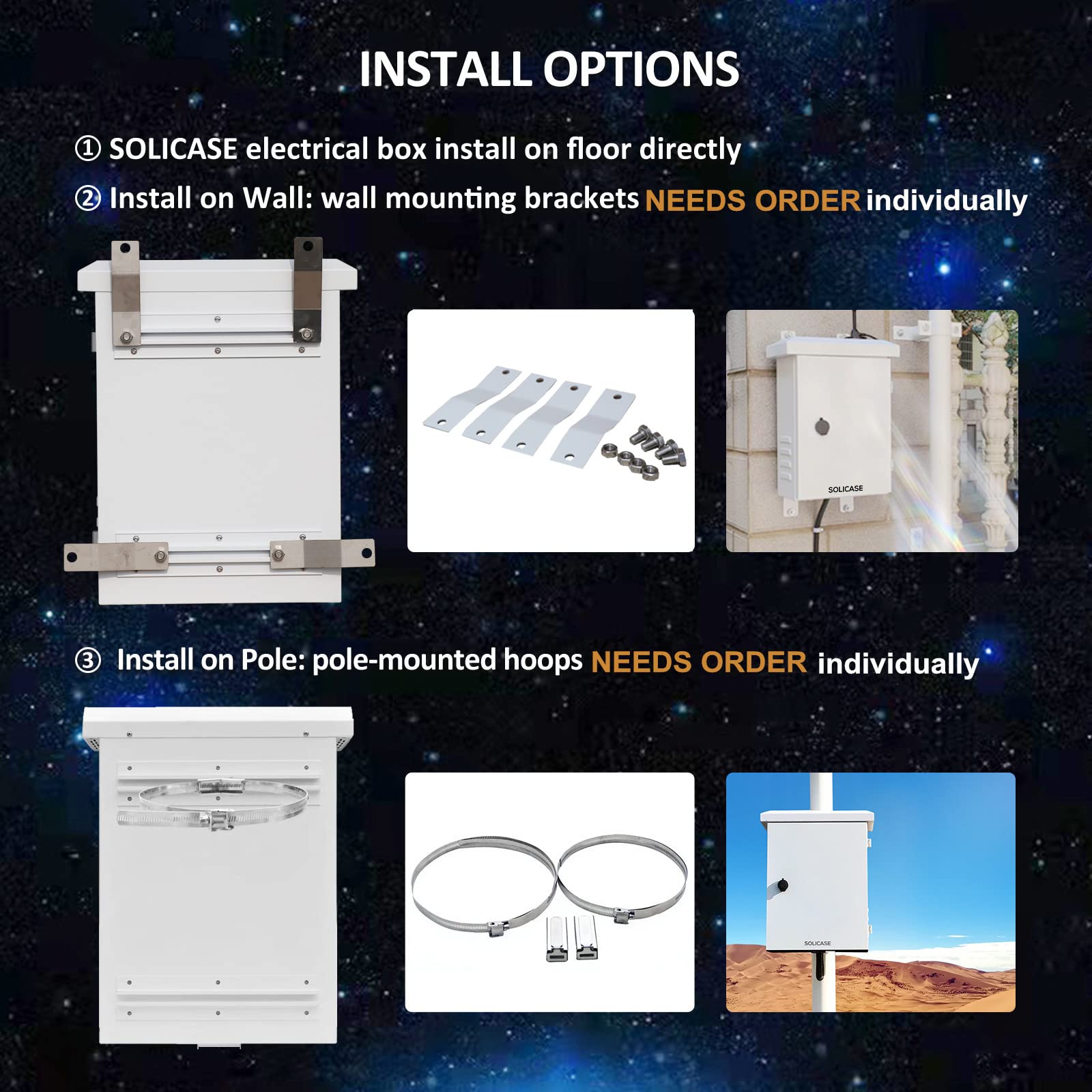 Electrical Enclosure Box Metal Galvanized Plate Enclosure IP Weatherproof Electrical Enclosure NEMA Electronic Equipment Enclosure Box with Internal Mounting Shelves (20x16x8β)