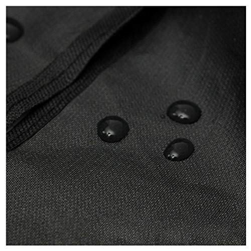 J&C Outdoor Fire Pit Cover, Light weight Patio Chiminea Cover, Waterproof Protective Chimney Fire Pit Heater Cover for Outdoor Garden Heater (Black)