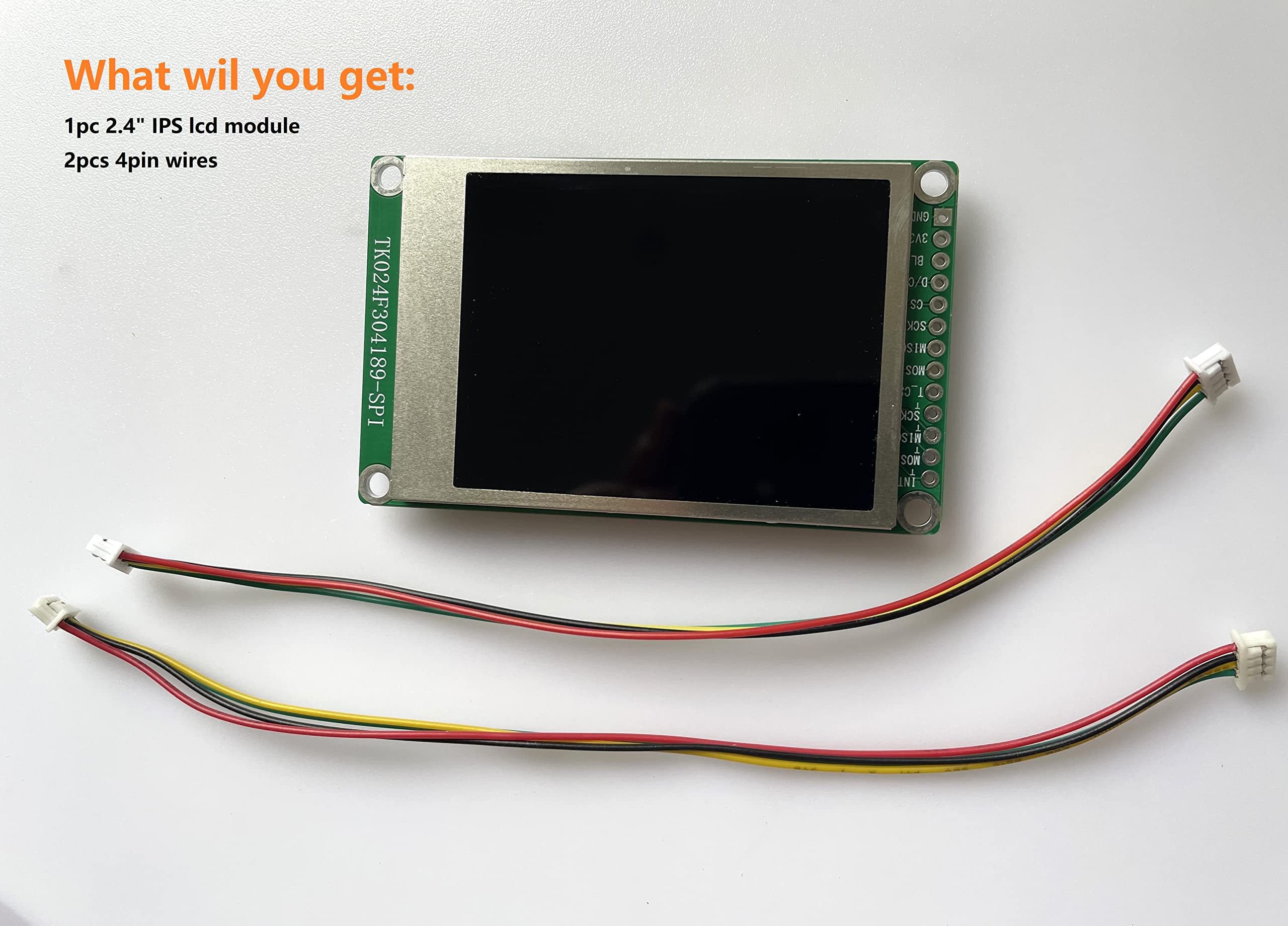 Fsuoech 2.4" IPS TFT LCD Display ST7789 240x320 SPI Interface and ESP8266-12F Development Board