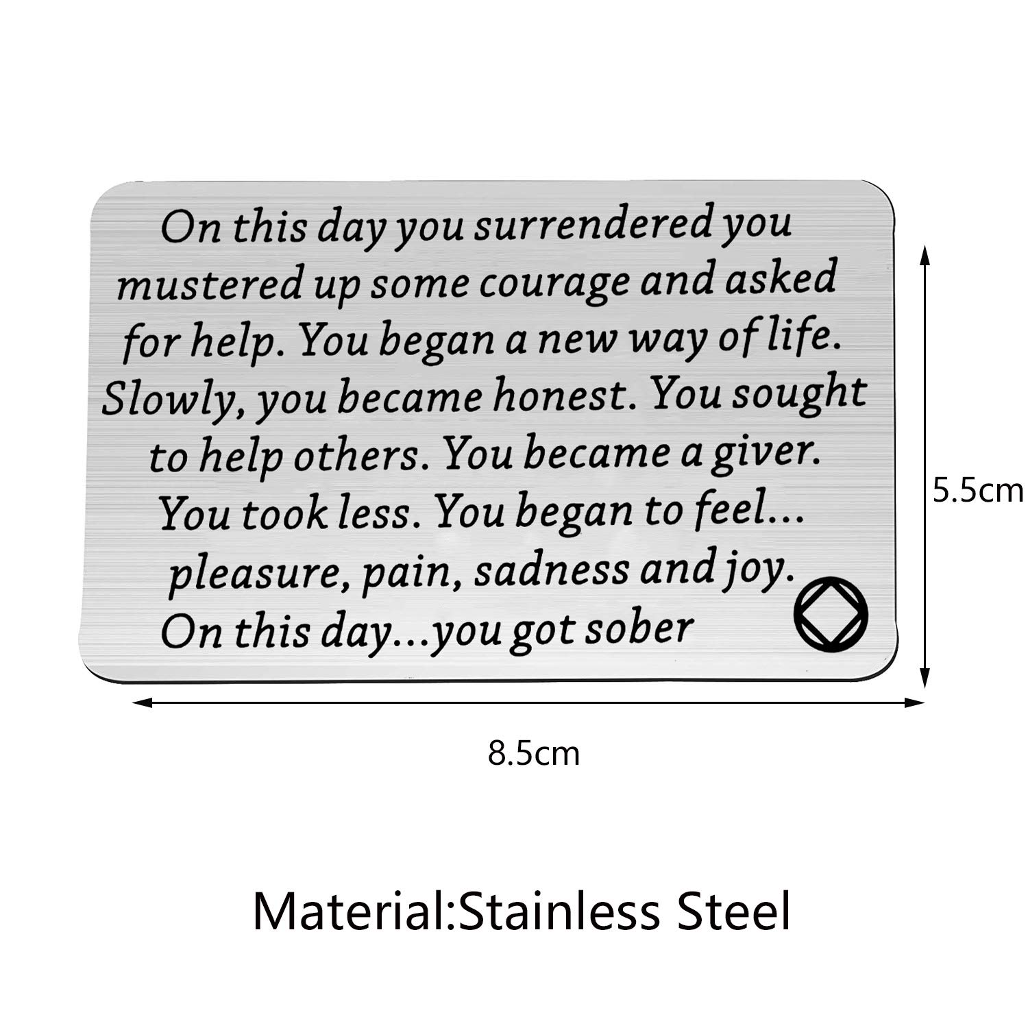 FOTAP Sobriety Gift AA Gift NA Gift 12 Step Gifts Addiction Recovery Gift Alcoholics Anonymous AA Recovery Sobriety Wallet Insert Card (Sober NA Wallet)
